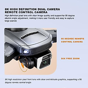 S99 Mini Drone with Dual Camera, HD Foldable FPV Drone, 4 Way Obstacle Avoidance, Optical Flow Visual Hovering, Drone for Adults and Kids