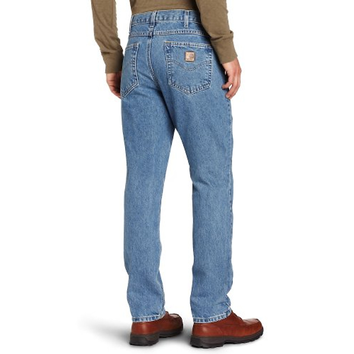 Carhartt Men's Five Pocket Tapered Leg Jean, Stonewash, 36W x 32L