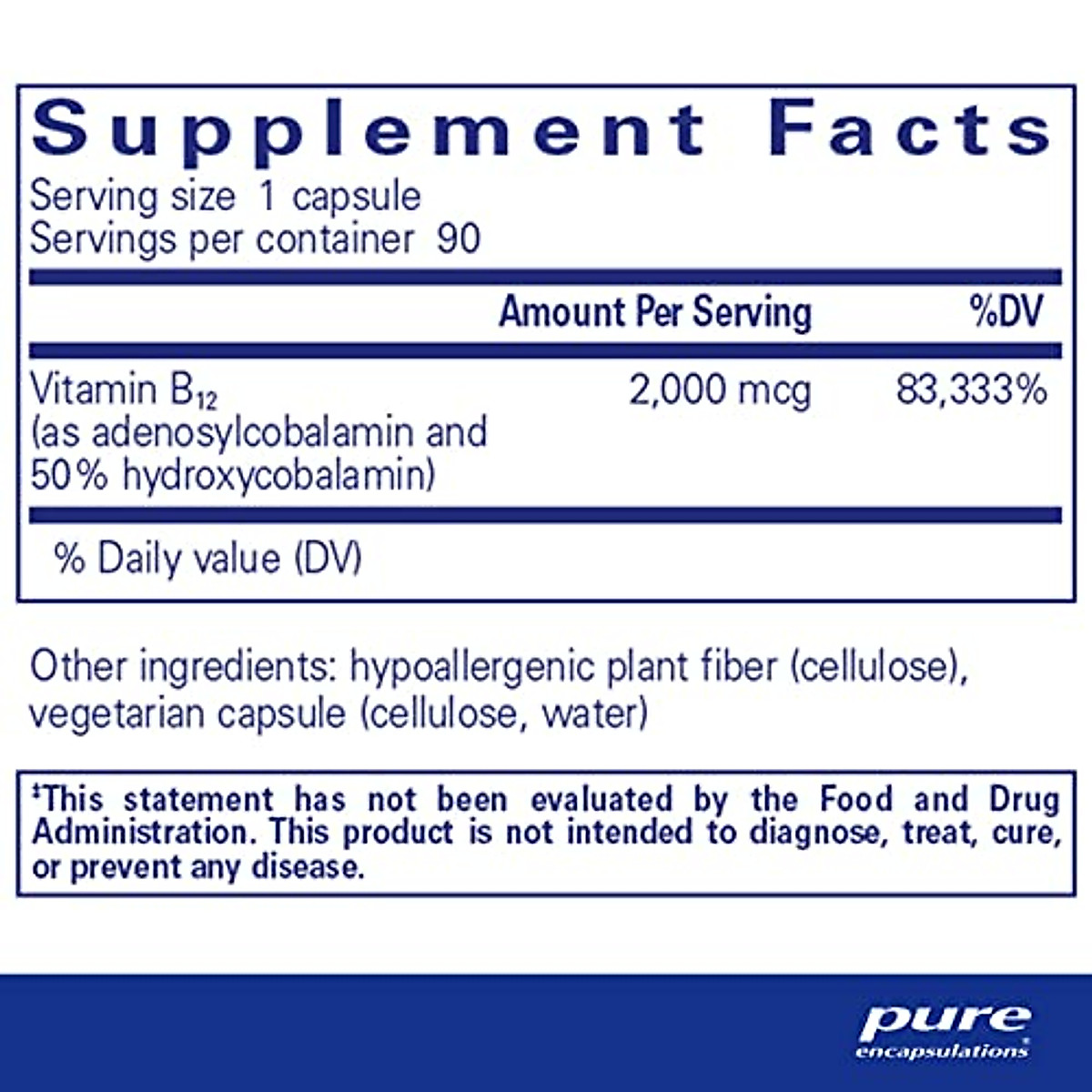 Pure Encapsulations Adenosyl/Hydroxy B12 | Blend with Vitamin B12 for Nerve and Mitochondrial Support* | 90 Capsules