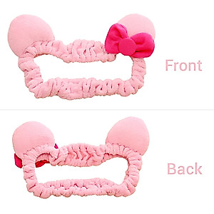 LINXTAR 20''-29'' Computer Monitor Cover with Cat Ear Design Furry Kawaii Pink Monitor Dust Cover Elastic Dustproof Christmas Gift for PC Tablet TV