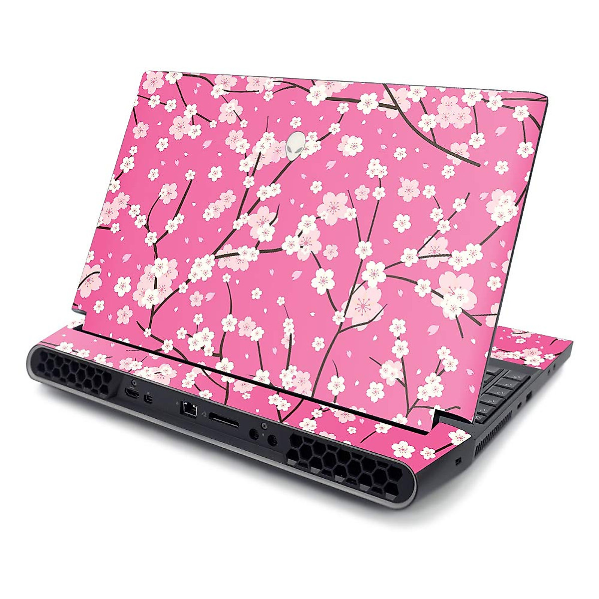 MightySkins Skin Compatible with Alienware Area-51M 17" (2019) - Sakura Pink | Protective, Durable, and Unique Vinyl Decal wrap Cover | Easy to Apply, Remove, and Change Styles | Made in The USA