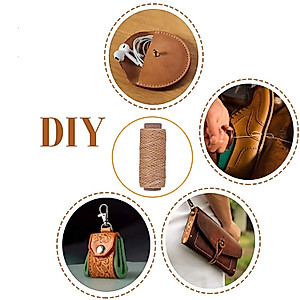 Set of 16 Bookbinding Kit Tools Set Bone Folder Paper Creaser, Waxed Thread, Awl, Large-Eye Needles for DIY Bookbinding Crafts and Sewing