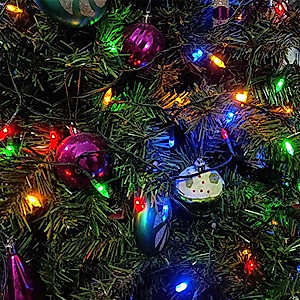 Christmas Lights - 33FT 100 LED Battery Operated String Lights with Timer & 8 Modes Mini Clear String Lights for Christmas Tree Wreath Indoor Outdoor Garden Wedding Party Decor Waterproof (Multicolor)