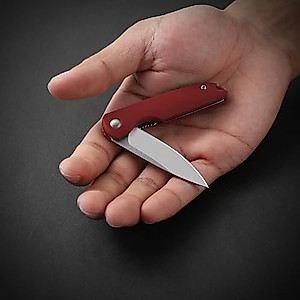 DRACHENADER Mini Pocket Knife Small Pocket Knife for Men Edc Mini Utility Box Cutter Knife Keychain (A-Black)
