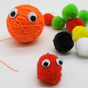 TOAOB 100pcs 30mm Black Wiggle Googly Eyes with Self Adhesive Round Plastic Sticker Eyes for DIY Arts Crafts Scrapbooking Decoration