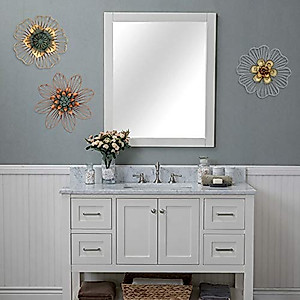 Funerom Metal Floral Wall Decoration Flower Wall Decor(Copper 11.75x1.2x11.75 inches)