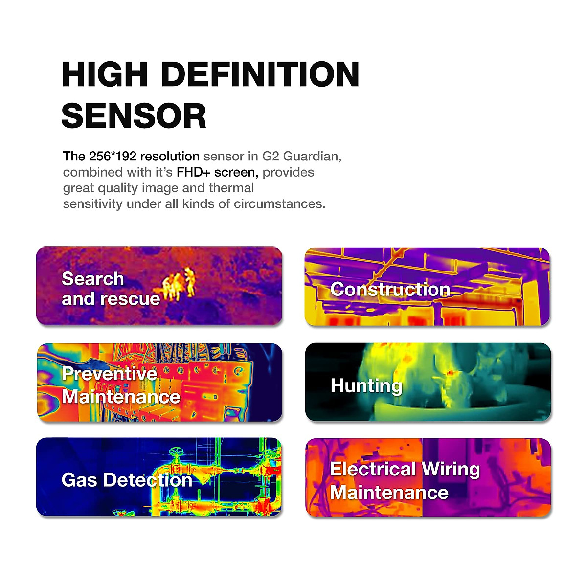 AGM G2 Guardian 5G Rugged Smartphone with 256x192 Resolution Thermal Camera, Rugged Phone with 20MP Infrared Night Vision, 108MP Main Camera, Qualcomm QCM6490, 6.58" FHD+ 120Hz, 7000mAh, 12+256GB, NFC