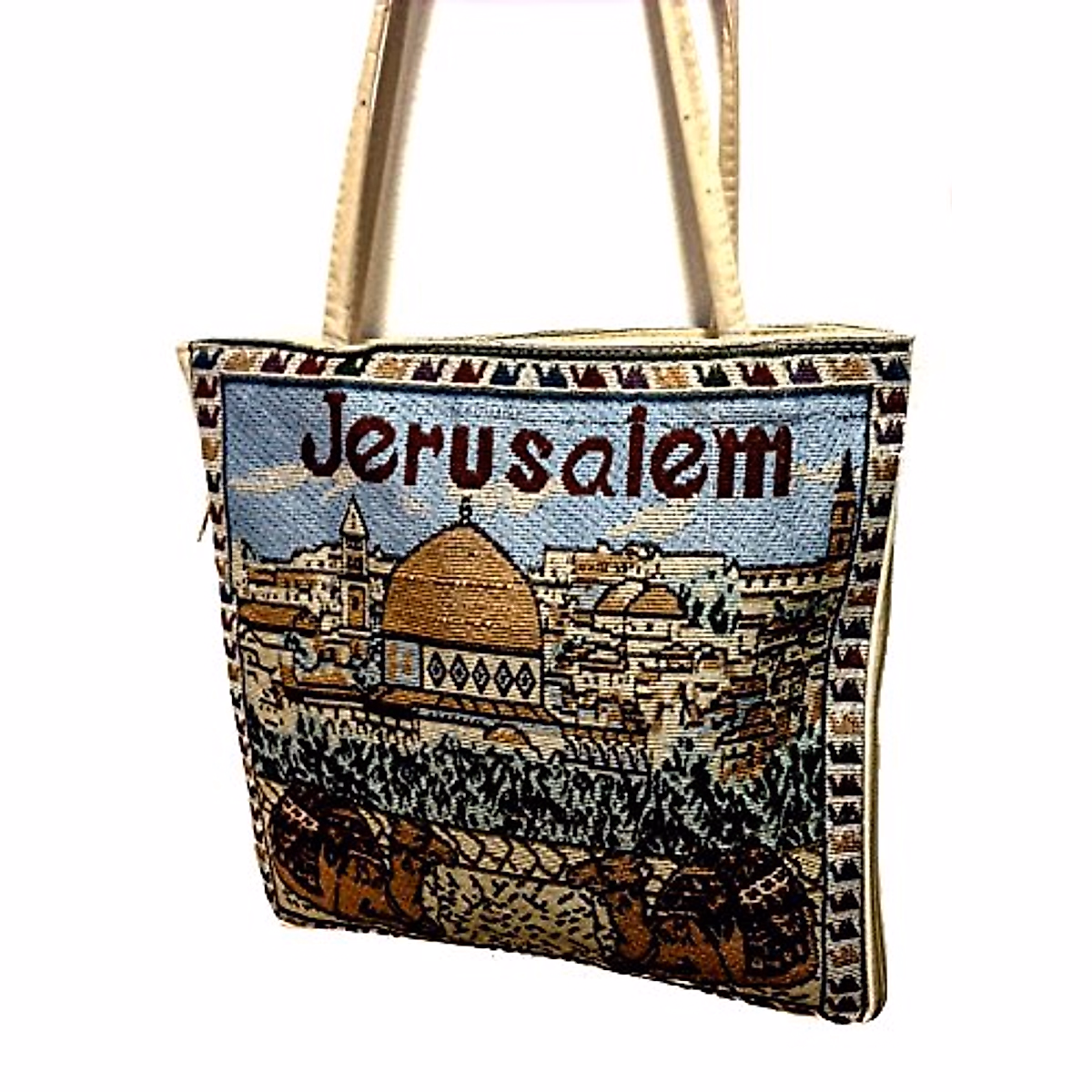 Jerusalem Camel Handmade Hand-bag Hand Bag Zipper Cloth Beautiful Holy Land