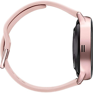 Samsung Galaxy Watch Active2 (Silicon Strap + Aluminum Bezel) Bluetooth - International,Multisport Tracker (Pink Gold, R820-44mm) (Renewed)