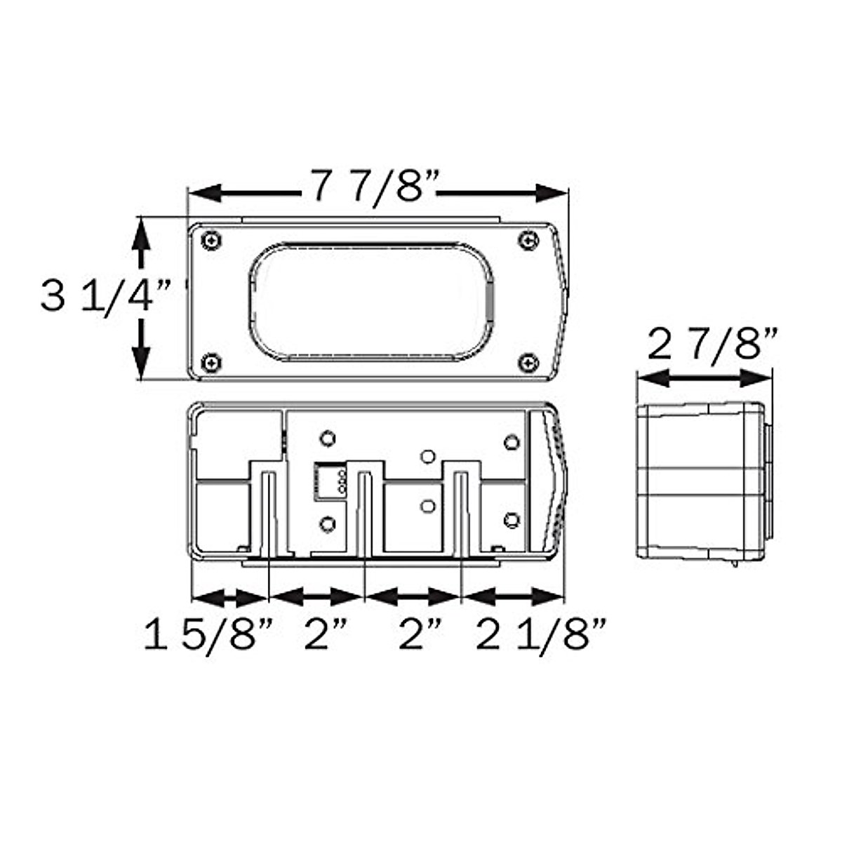 Optronics TLL36RK Red Rectangular Combination Tail Light Kit