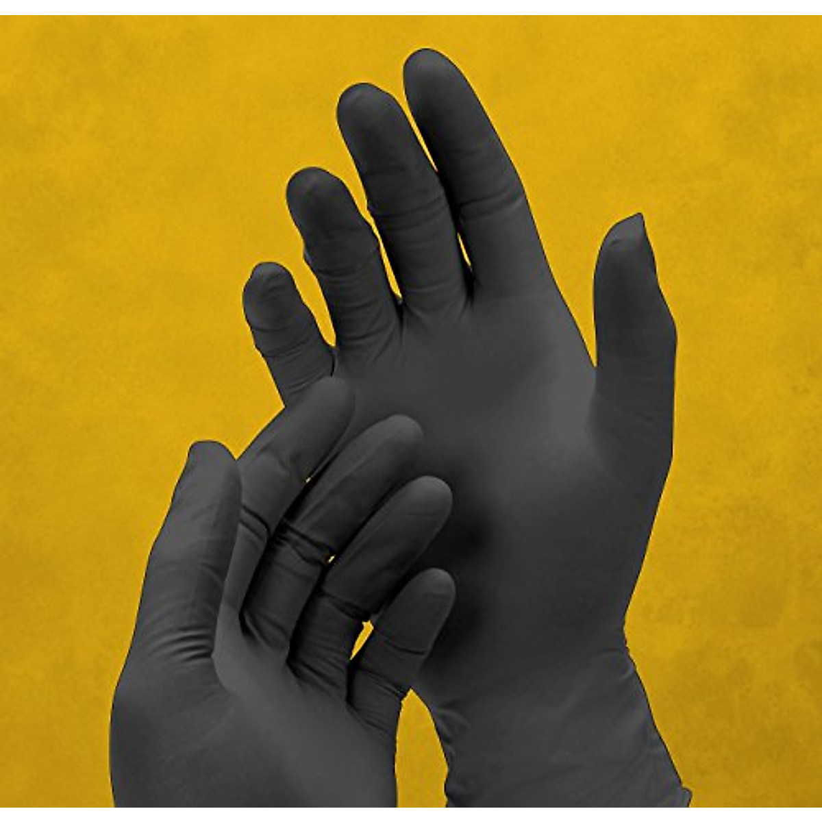 Adenna DLG678 Dark Light 9 mil Nitrile Powder Free Exam Gloves (Black, X-Large) Box of 90