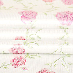 HOYOYO 17.8 x 78 Inches Self-Adhesive Shelf Liner, Self-Adhesive Shelf Liner Dresser Drawer Contact Paper Wall Sticket Home Decoration,Rose Vine