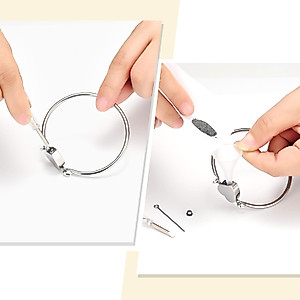 Oinsi Heart Urn Bracelet for Ashes, Cremation Jewelry Leather Bracelets for Ashes for Men Women Memorial Ashes Bracelet with Filling Kits(Silver)