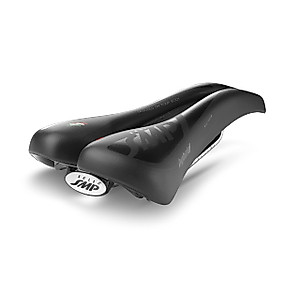 SMP Selle Hybrid Gel Man Bicycle Saddle Seat - Black Made in Italy