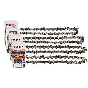Jeremywell 24 Inch Full Chisel Chainsaw Chain Blade 84 Drive Links 3/8" Pitch 0.050'' Gauge Fits Stihl, Husqvarna, Johnsered (4 Pack)