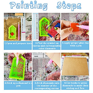 liziciti DIY Diamond Painting Kits for Adults Beginner and Kids, "Angels Around You" Full Drills 5D Diamond Mosaic Paintings for Home Wall Décor, 12" x 16"