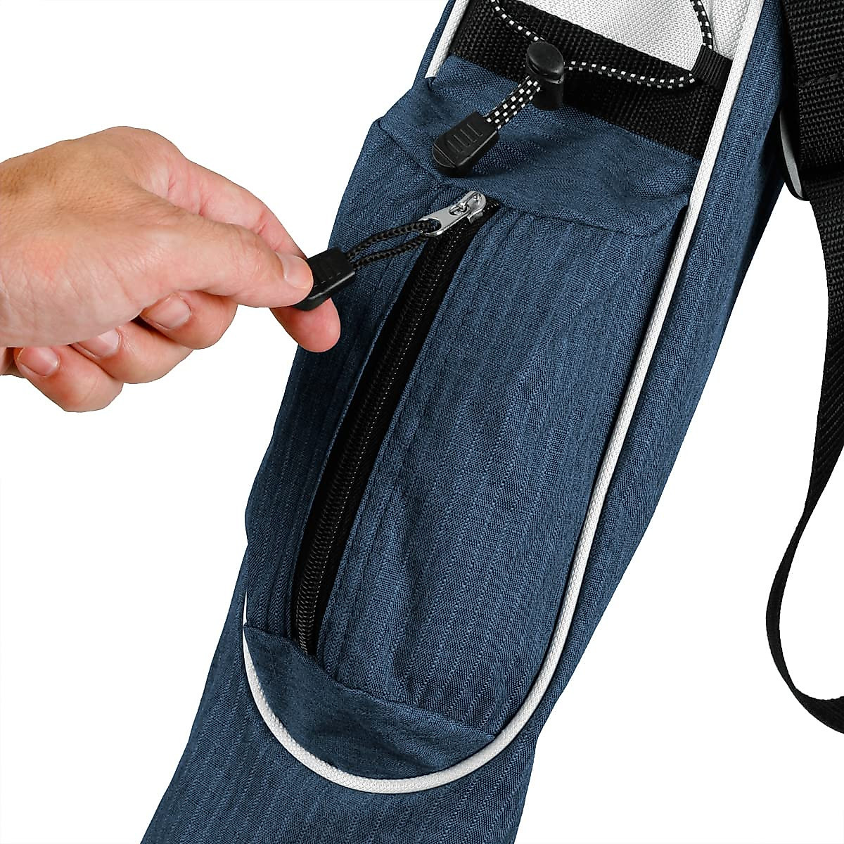 Orlimar Golf Ultra-Lightweight Stand Bag, Plaid Poly Azure Blue, Unisex