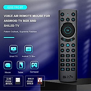 Universal Voice Remote Control,Support Bluetooth Connection,Voice Research,Air Mouse,for Android Tv Box and Media Player (G20S PRO BT)