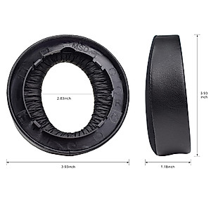 MOLGRIA Replacement EarPads, Ear Cushion Cover for Sony PS3 PS4 Platinum Wireless PlayStation 3 4 Headset 2018 Version CECHYA-0090 Headset(Cooling Gel Black)