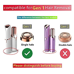 For Flawless Hair Remover 8pcs Replacement Heads Count Replacing Blades Cleaning(8PCS, GEN 1)