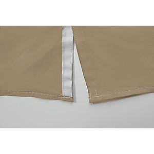 Protective Covers Weatherproof Patio Table and Chair Set Cover, 48 Inch x 54 Inch, Round Table, Tan - 1158-TN