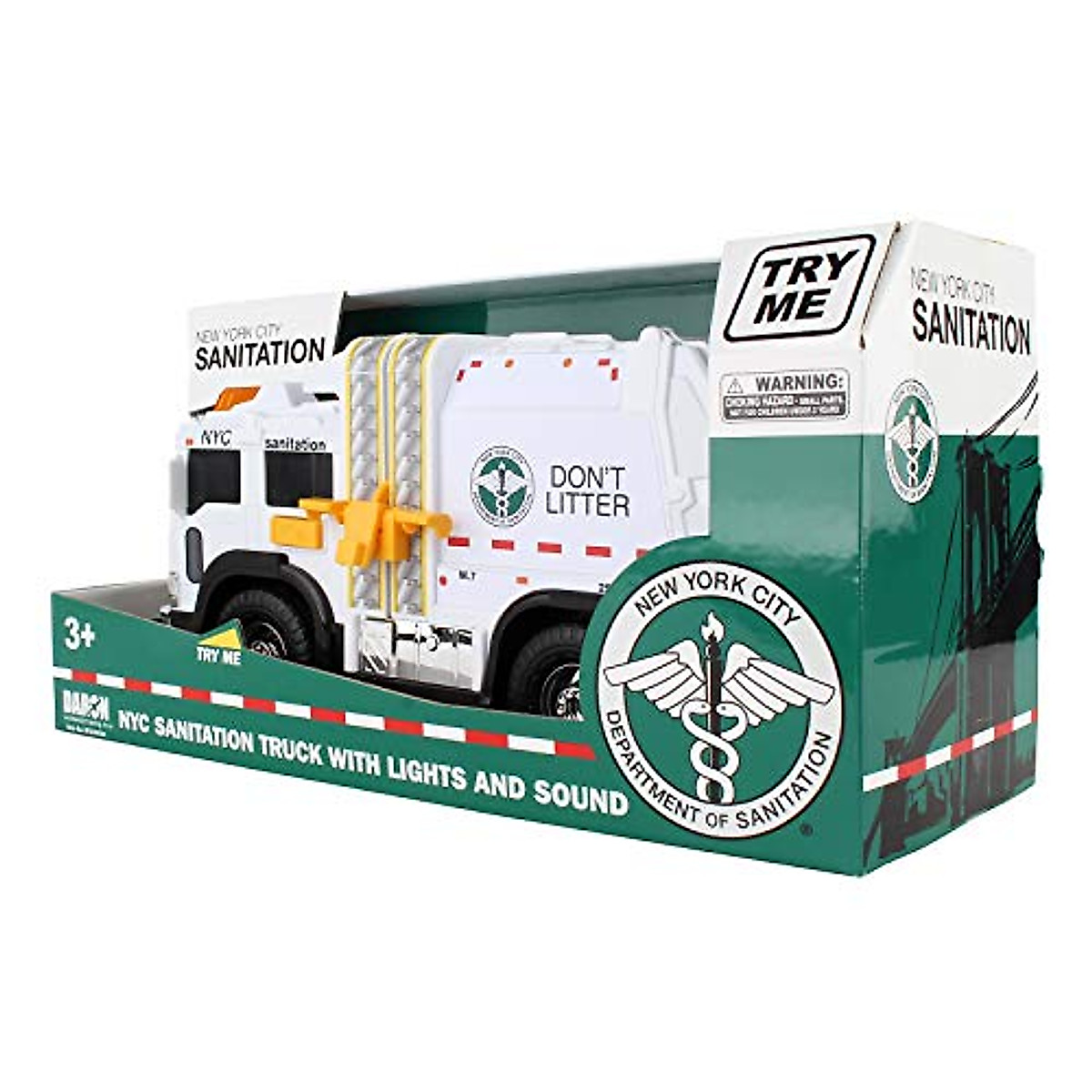 Daron NYC Sanitation Truck with Lights & Sounds 2019 New