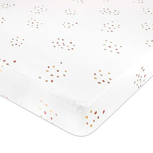 Ely's & Co. Baby Crib Bedding Sets for Girls — 4 Piece Set Includes Crib Sheet, Quilted Blanket, Crib Skirt, and Baby Pillowcase — Pink Rainbow Design