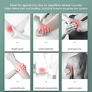 Forearm Brace, Kids Adult Forearm Splint Arm Injury Fixation Brace Arm Immobilizer Straightener (S)