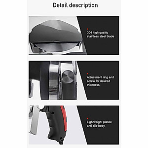 Roast Meat Slicer, Handheld Commercial Electric Kebab Knife Cutter Handheld BBQ Beaf Cutting Machine Knife Professional Cutter Thickness 0-8 mm
