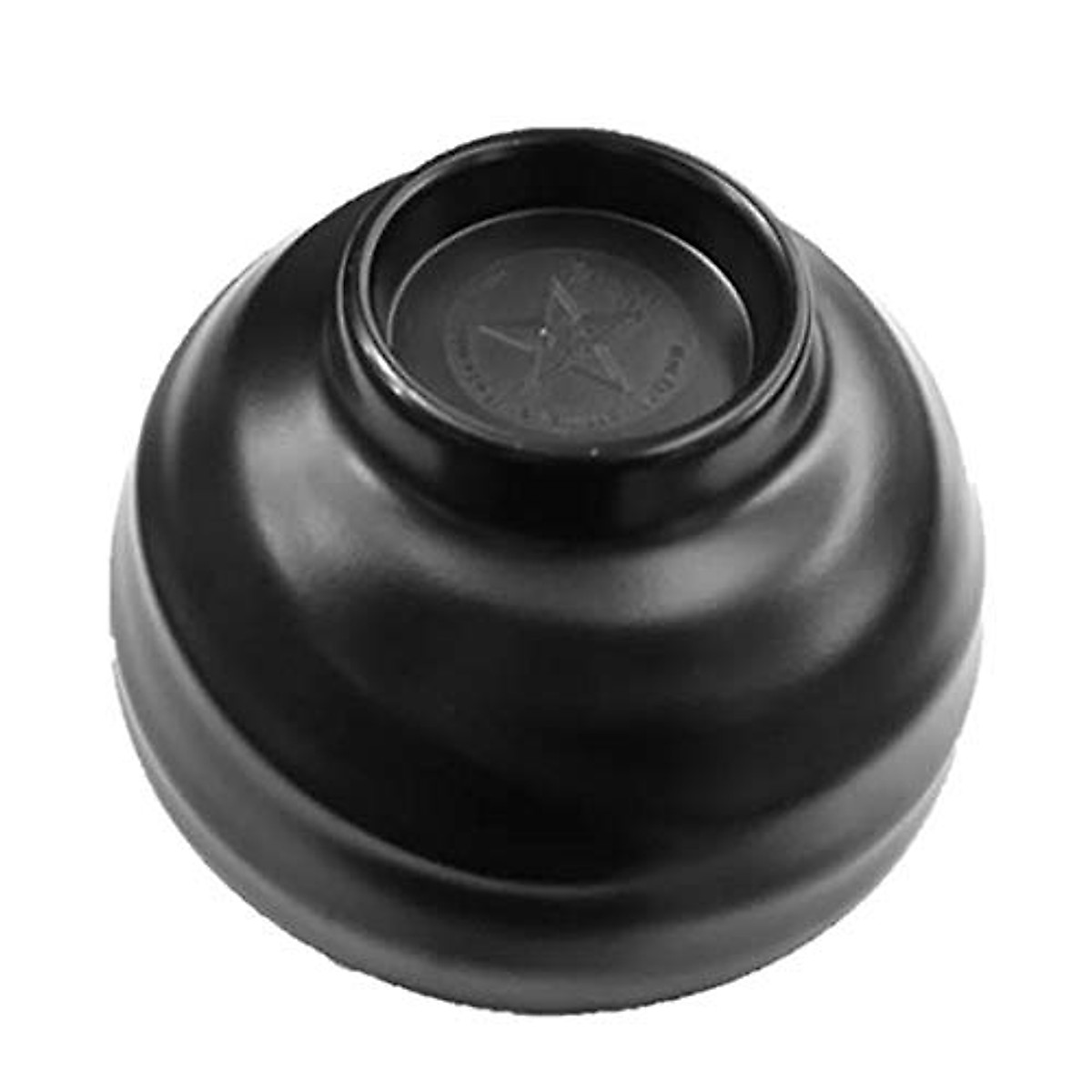 Lucky Star Melamine Round Bowls Ramen Pho Noodle Soup Wonton Soup Rice Bowl, 4-1/2" dia. X 2-1/4” H (Capacity: 10 oz), Black, Swirl Shaped (96, 4-1/2" dia. X 2-1/4” H)