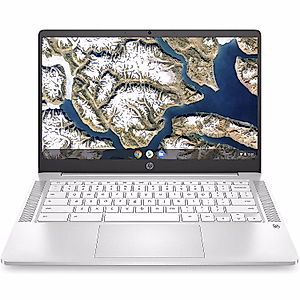 HP Chromebook 14-inch HD Laptop, Intel Celeron N4000, 4 GB RAM, 32 GB eMMC, Chrome (14a-na0020nr, Ceramic White)