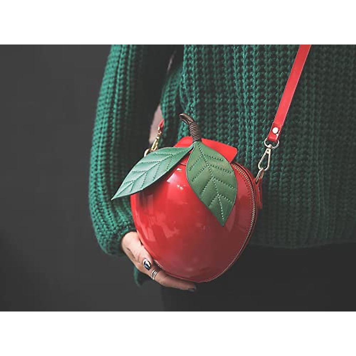 Apple Shape PU Women Crossbody Messenger Shoulder Bags Cute cartoon Satchel girls Kids Lolita Casual Leather Handbag Purse