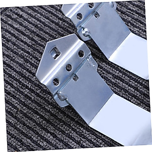 LIFKICH 2 Pcs Storage Hooks Hanging Board Square Hole Hooks Steel Hook Semicircular Hooks Wall Organizer Tool Hanging Hook Multifunction Multi-Function Hook Tool Hooks