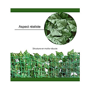 Fence Covering Privacy for Wooden Fence Outdoor Privacy Screens and Panels,Green Leaf Dustbin Covers Hot Tub Privacy Screen False Ivy Trellis Trellis Screening(Size:1x1m/3.28x3.28ft)