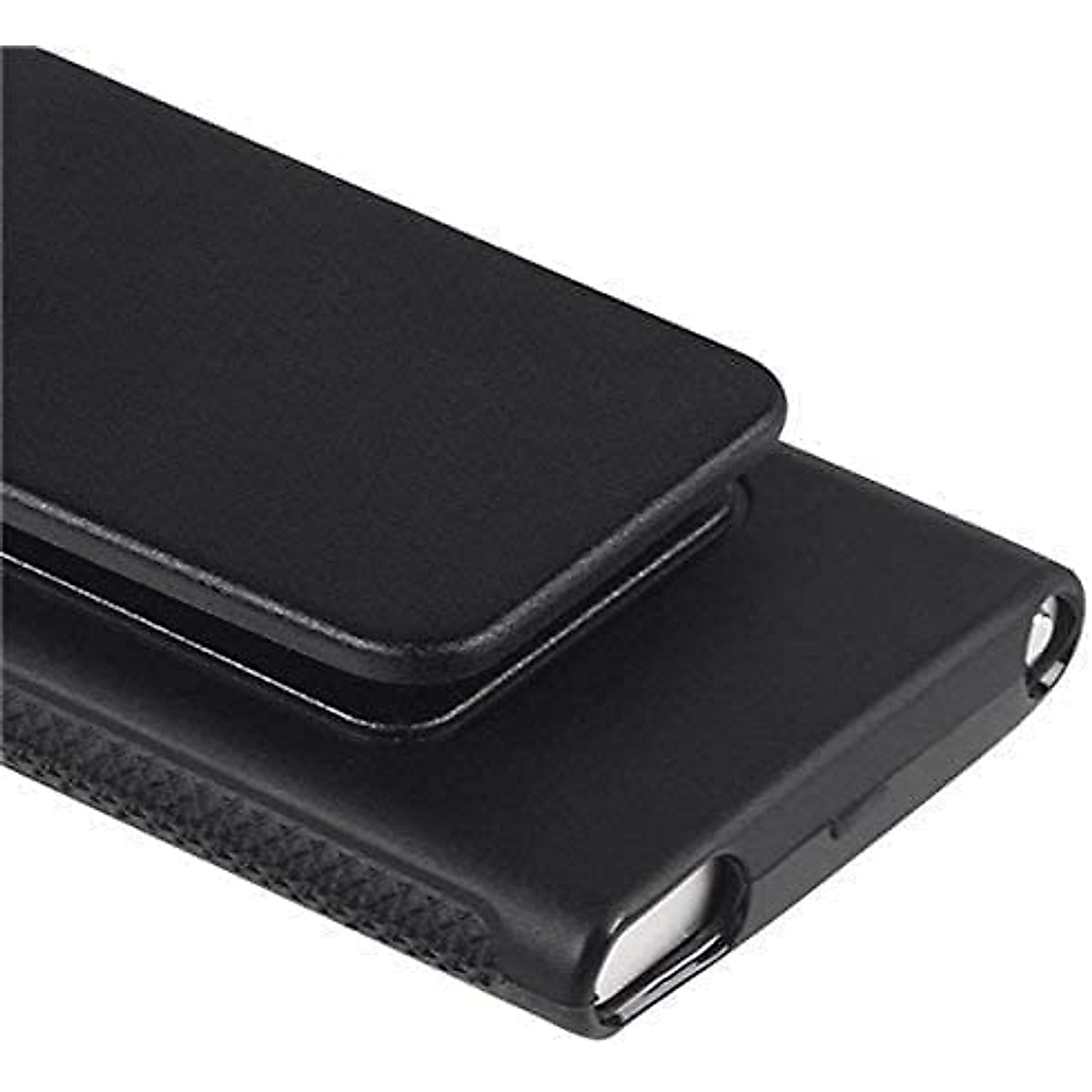 iPod Black Belt Clip TPU Rubber Skin Case Cover for Apple iPod Nano 7th Generation 7G 7