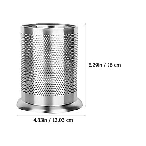 Cabilock 2pcs Kitchen Utensil Chopsticks Straw Holder Stainless Steel Silverware Holder Countertop Utensil Holder for Kitchen Home Office Pen Holder Organizer