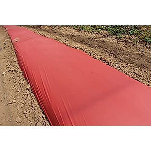 Red Mulch - Garden - Plastic Film - 4ft. X 600ft. 1.0 Mil Embossed by Grower's Solution