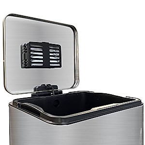 Xcivi Replacement Activated Charcoal Odor Removing Air Filters DustBins Deodorizer, Compatible with Trash Cans 8 Gallon and Larger (4Filters +1Compartment)