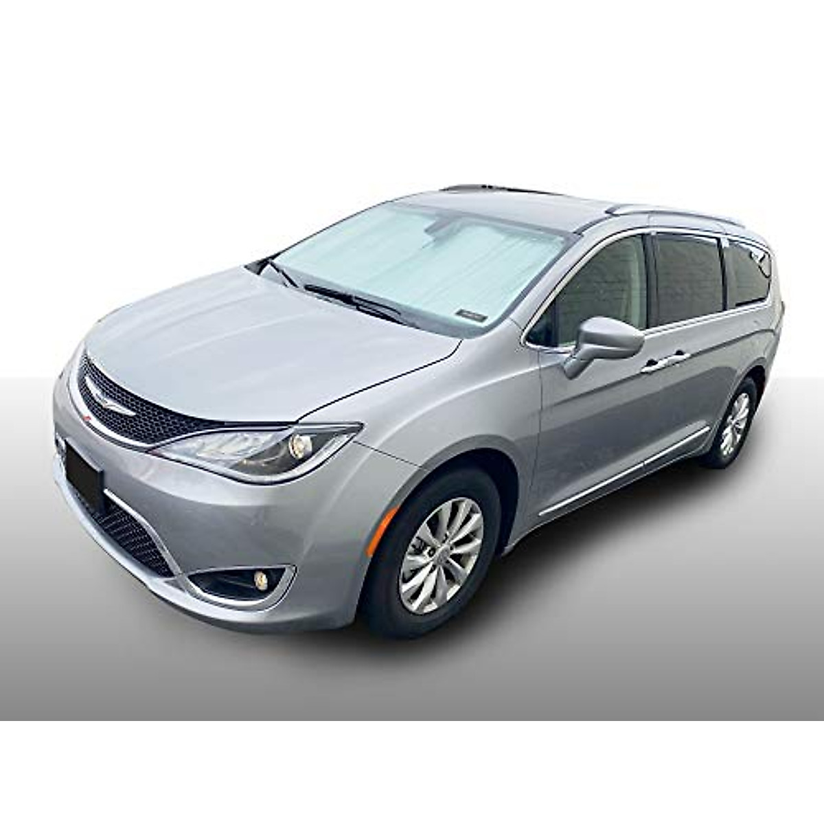 YelloPro Custom Fit Automotive Reflective Front Windshield Sunshade for 2017 2018 2019 2020 2021 2022 2023 Chrysler Pacifica, Pacifica Hybrid, LX, Touring, Touring L, Touring L Plus, Limited, Minivan