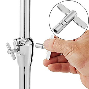 Ashthorpe Roto Tom Drum Set with Stand - 6", 8", 10" Toms with Remo Heads