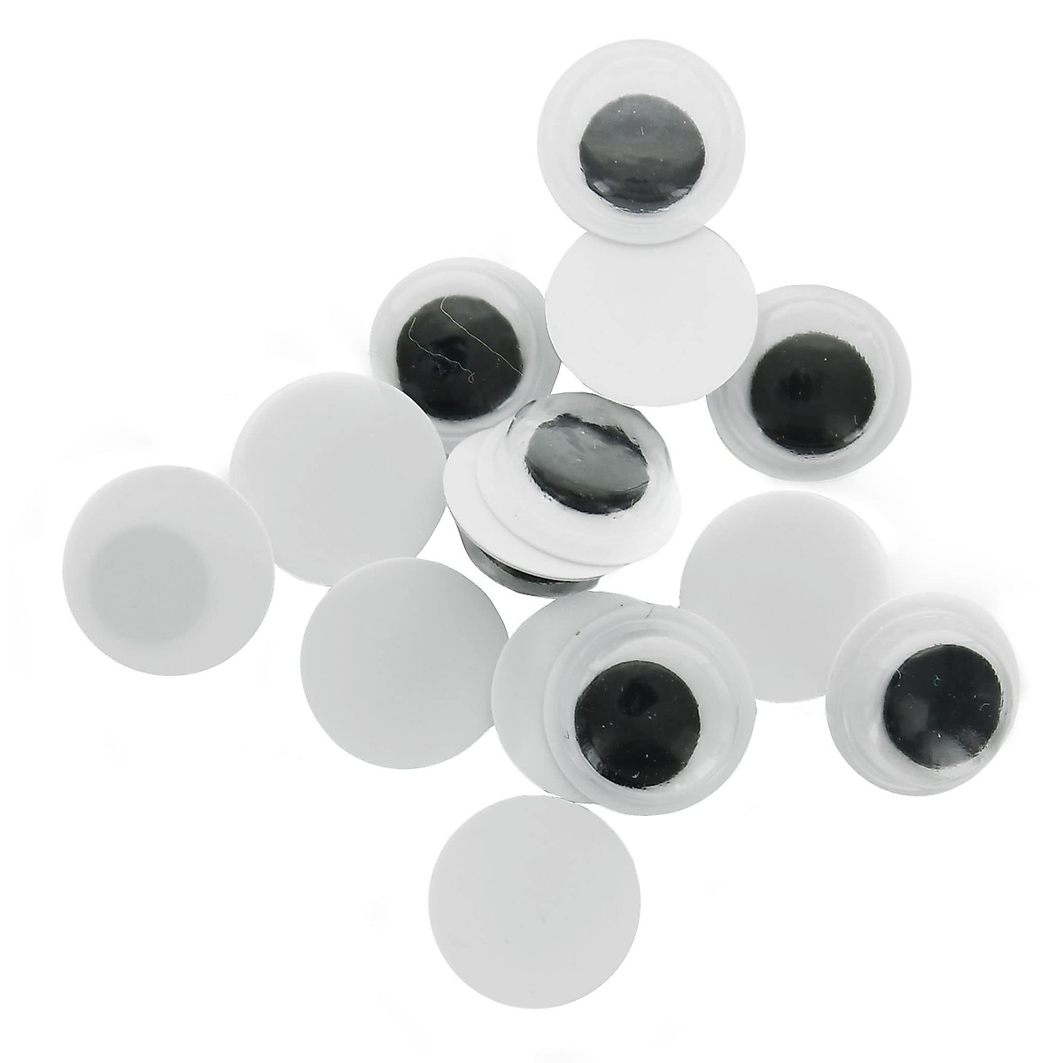 Essentials By Leisure Arts Eyes Paste On Moveable 10Mm Black 14Pc Googly Eyes, Google Eyes for Crafts, Big Googly for Crafts, Wiggle Eyes, Craft