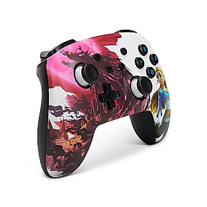 PowerA Enhanced Wireless Controller for Nintendo Switch - Blood Moon Zelda, Nintendo Switch Lite, Gamepad, Game Controller, Bluetooth Controller, Rechargeable - Nintendo Switch