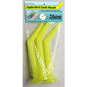 Albion Engineering Company 935-1(3 Pack) Angle Shot Green Plastic Nozzle for 1/10 Gallon Cartridges, Pack of 3