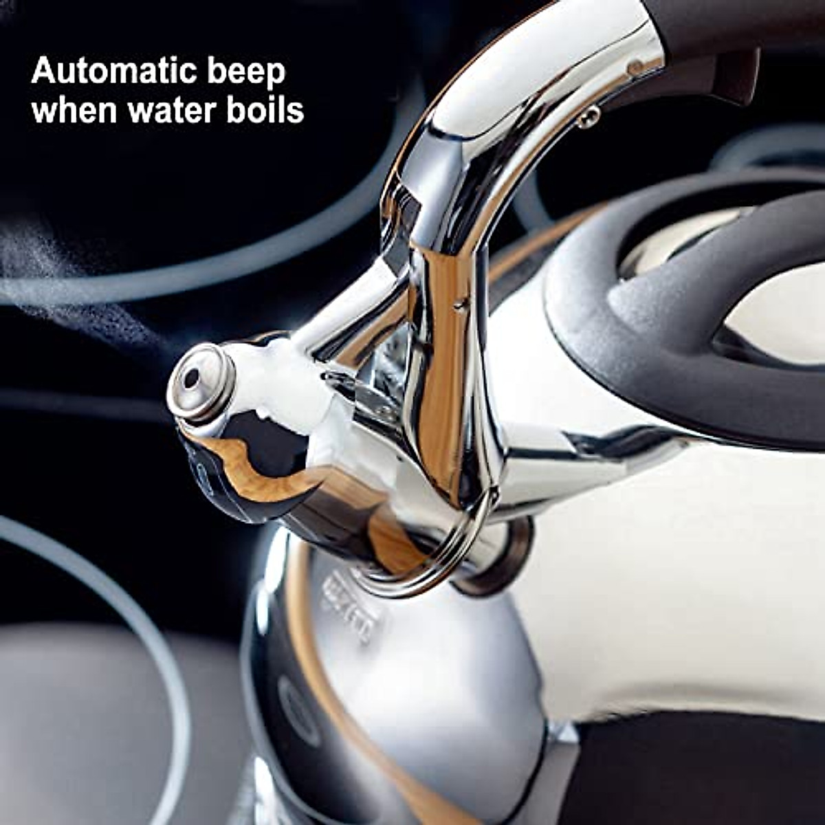 Whistling Tea Kettle Fast Heating Large Capacity 304 L Steel Whistling Kettle With Ergonomic Handle For 2.3L Whistling Tea Kettle Fast (3L)