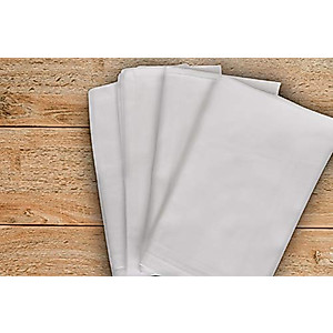 Urban Villa Dinner Cloth Napkins 100% Cotton Hotel Quality, Size 18x18 Inches, Set of 12, White