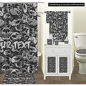 YouCustomizeIt Skulls Waste Basket - Single Sided (Black) (Personalized)