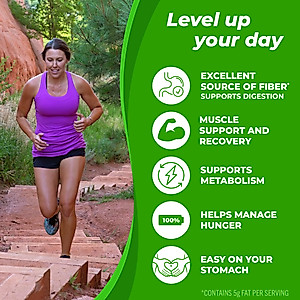 Orgain Organic Vegan Protein Powder, Cookies & Cream - 21g Plant Based Protein, 7g Prebiotic Fiber, Low Net Carb, No Lactose Ingredients, No Added Sugar, Non-GMO, For Shakes & Smoothies, 2.03 lb