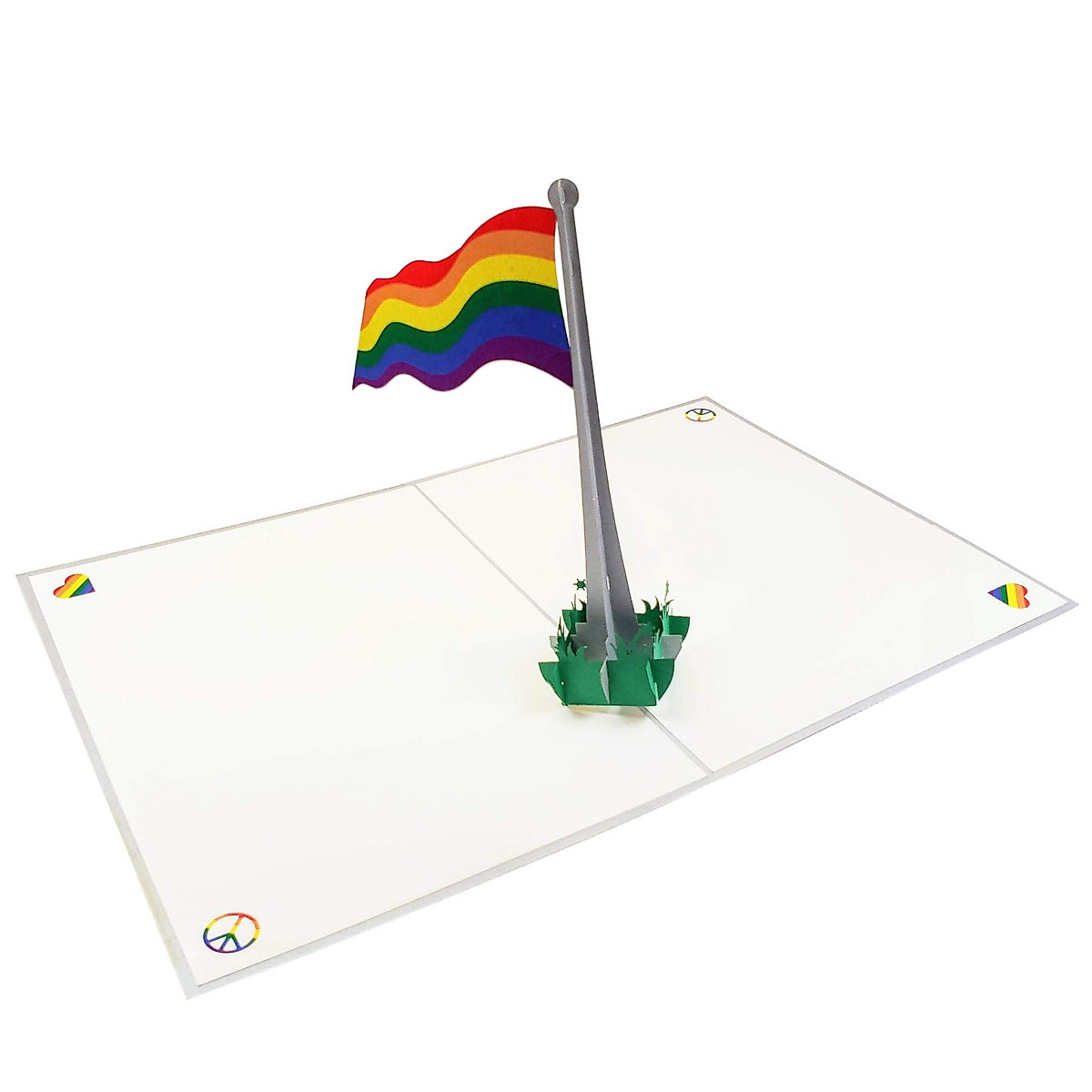 iGifts And Cards Awesome Pride Rainbow Flag 3D Pop Up Greeting Card – Gay Gift For Husband, Lesbian Present For Wife, Support For LGBTQIA Month, Unique LGBT Birthday Celebration, 6"X8"