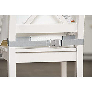 Regalo Baby Basics™ Booster Seat, White, Three-Point Safety Harness, Easily Wipeable, Sturdy & Durable Plastic