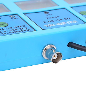 Digital Multiparameter 5 in 1 Temperature Meter Water Quality Tester Temp EC CF with LCD Display for Food Processing and Aquarium(US Plug 110V)